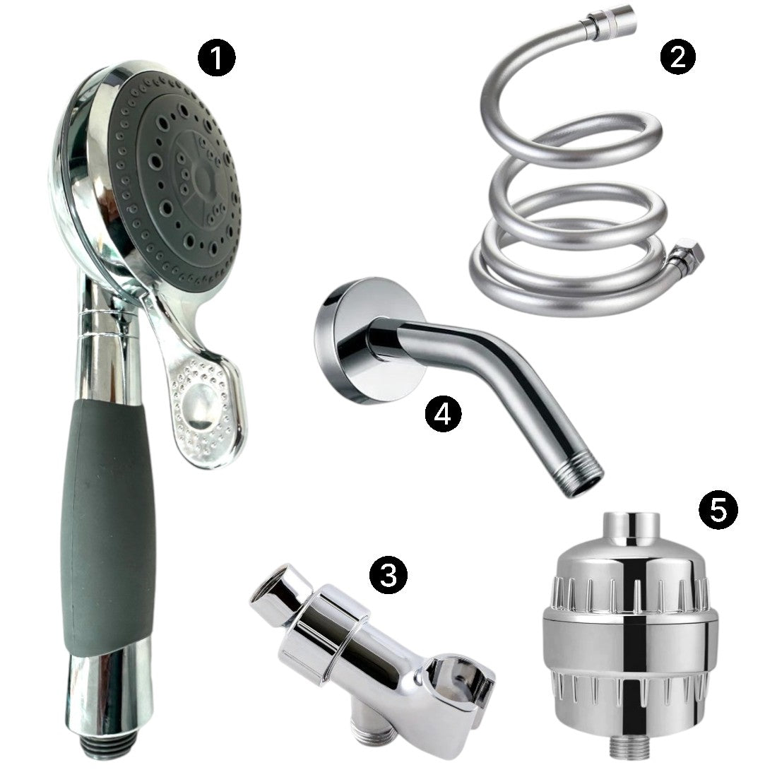 Assistive Complete Shower Kit for Elderly – Mineral Stream